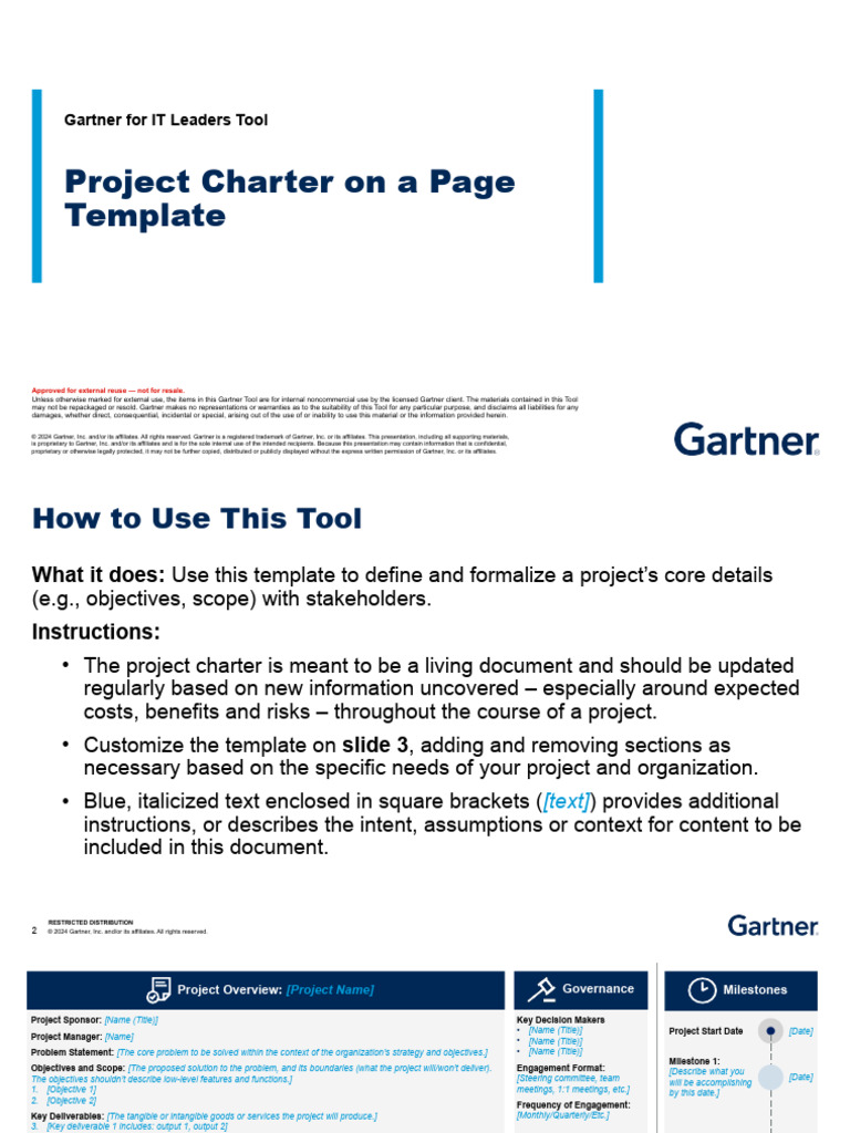 Project Charter Template for IT Leaders | PDF | Computing | Business