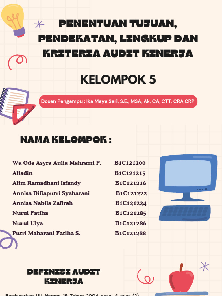 Audit Kinerja Kel 5 | PDF