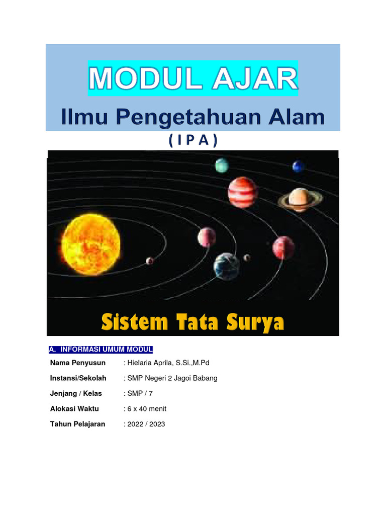 CP Atp Modul Ajar TW 4 | PDF