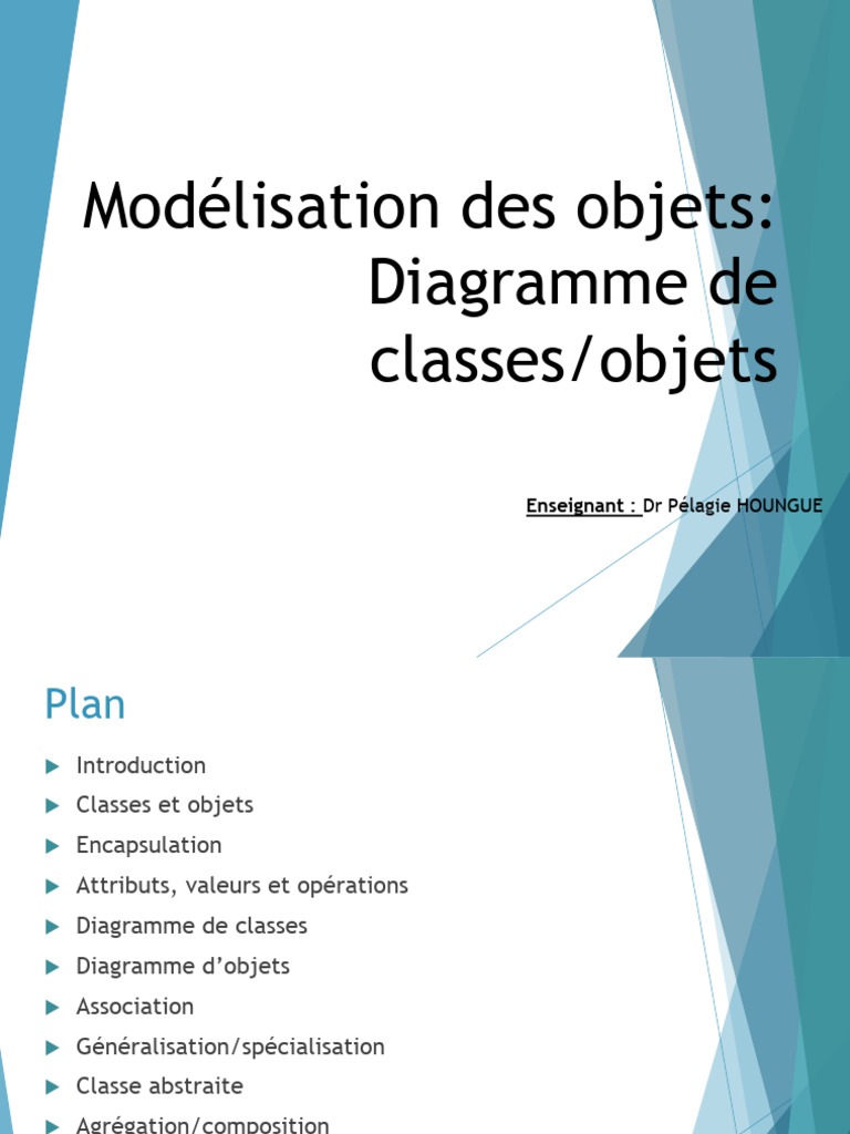 Cours 4 - Diagramme Des Classes-Objets | PDF | Classe (informatique) | Programmation orientée objet
