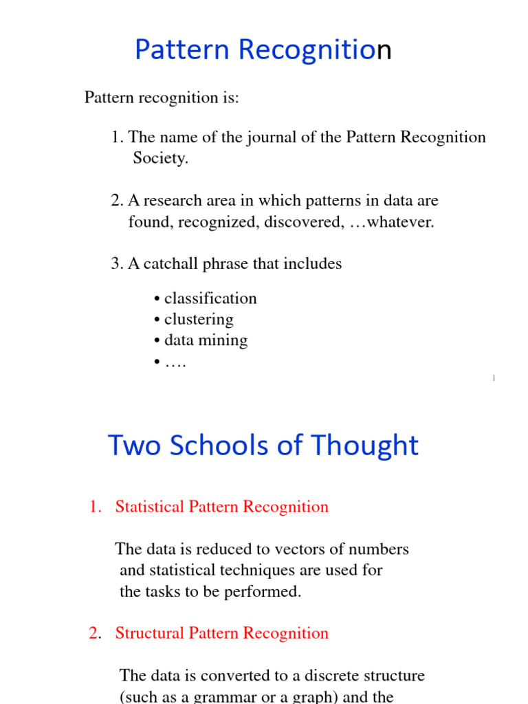 Pattern Recognition 14 Pdf Pattern Recognition Statistical