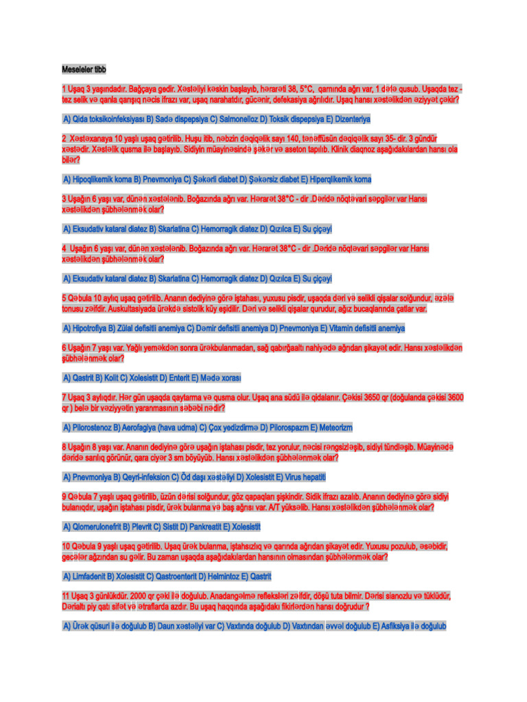 Meseleler Tib1 | PDF