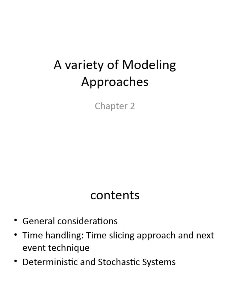 Chapter 2 Variety of Modelling | PDF | Simulation | Conceptual Model