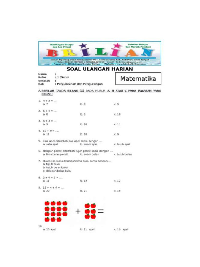 Olimpade TK Math | PDF