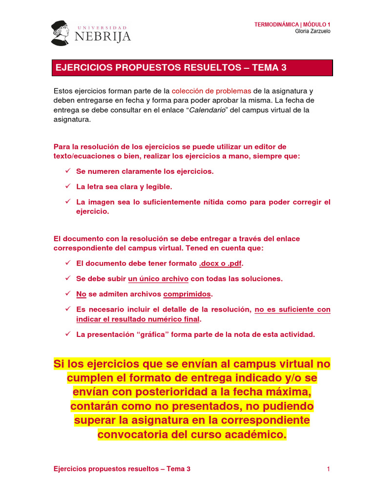 Tema 3. Termodinámica - Ejercicios Propuestos Resueltos | Descargar gratis PDF | Fricción | Calor