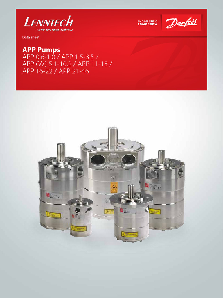 Danfoss APP L | PDF | Pump | Pressure