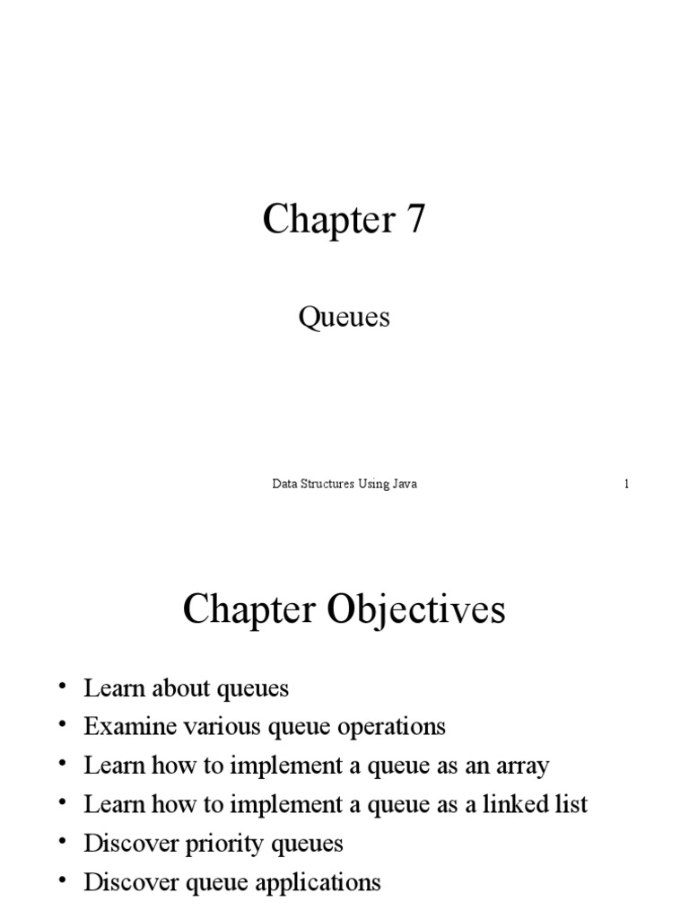 Queues Data Structures Using Java 1 Pdf Queue Abstract Data Type Array Data Structure