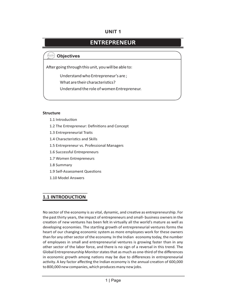 OMBC-207 Enterpreurship Development | PDF | Entrepreneurship | Market ...