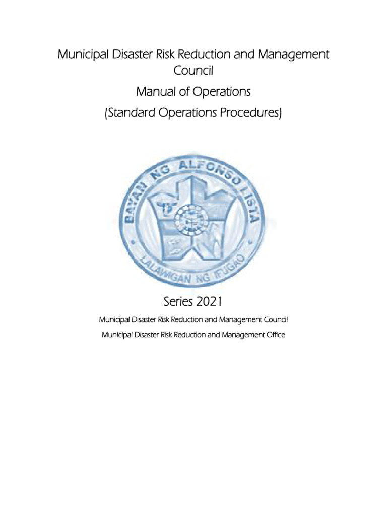 1.8 Standard Operating Procedures | PDF | Emergency | Emergency Management