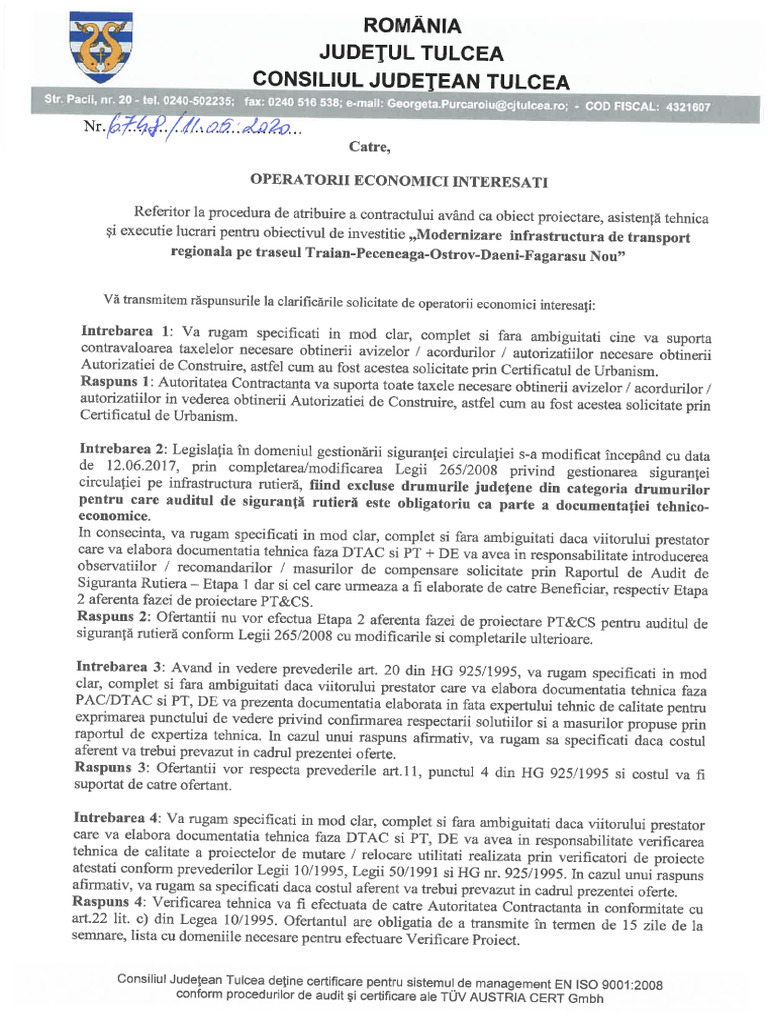 Raspuns Consolidat Ostrov | PDF