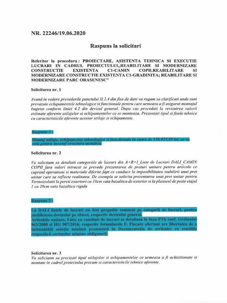 Scan Raspuns Clarificati | PDF