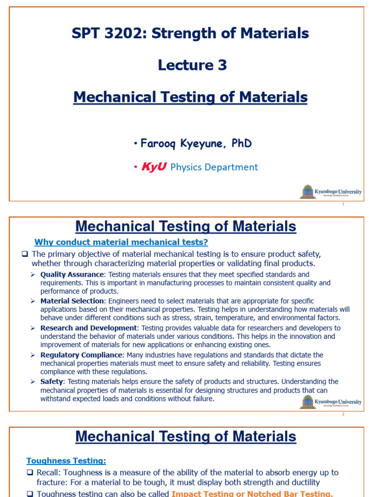 SPT 3202 Lec03 | PDF | Hardness | Building Engineering