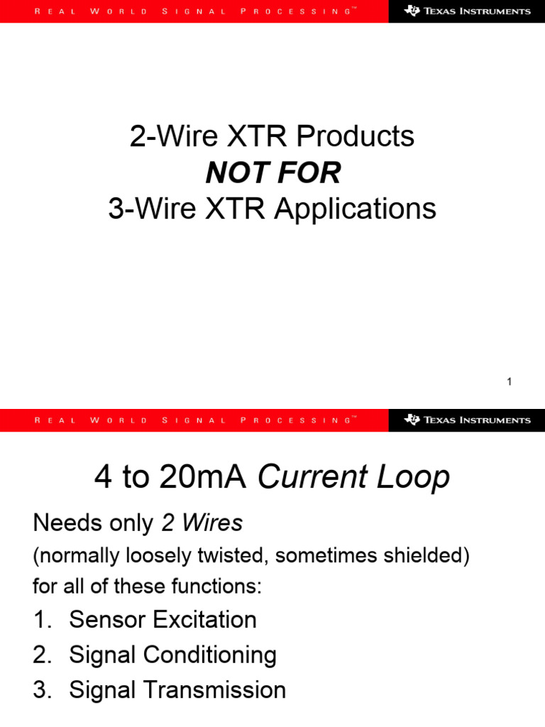 4-20ma 2 - 3 Wire | PDF | Electronic Circuits | Manufactured Goods