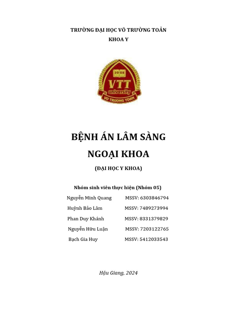 bệnh án ctsn 3,3,3. | PDF