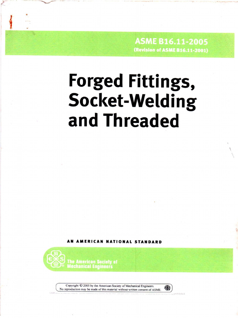 Ansi B 16.11 2005 | PDF