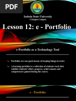 Instructions For Creating Your EPortfolio Using Google Sites | PDF