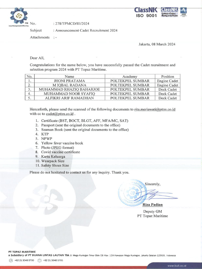 Poltekpel Sumbar | PDF