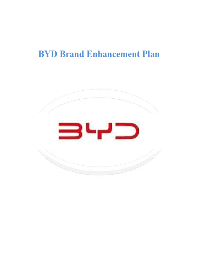 BYD Brand Enhancement Plan | Download Free PDF | Brand | Electric Vehicle