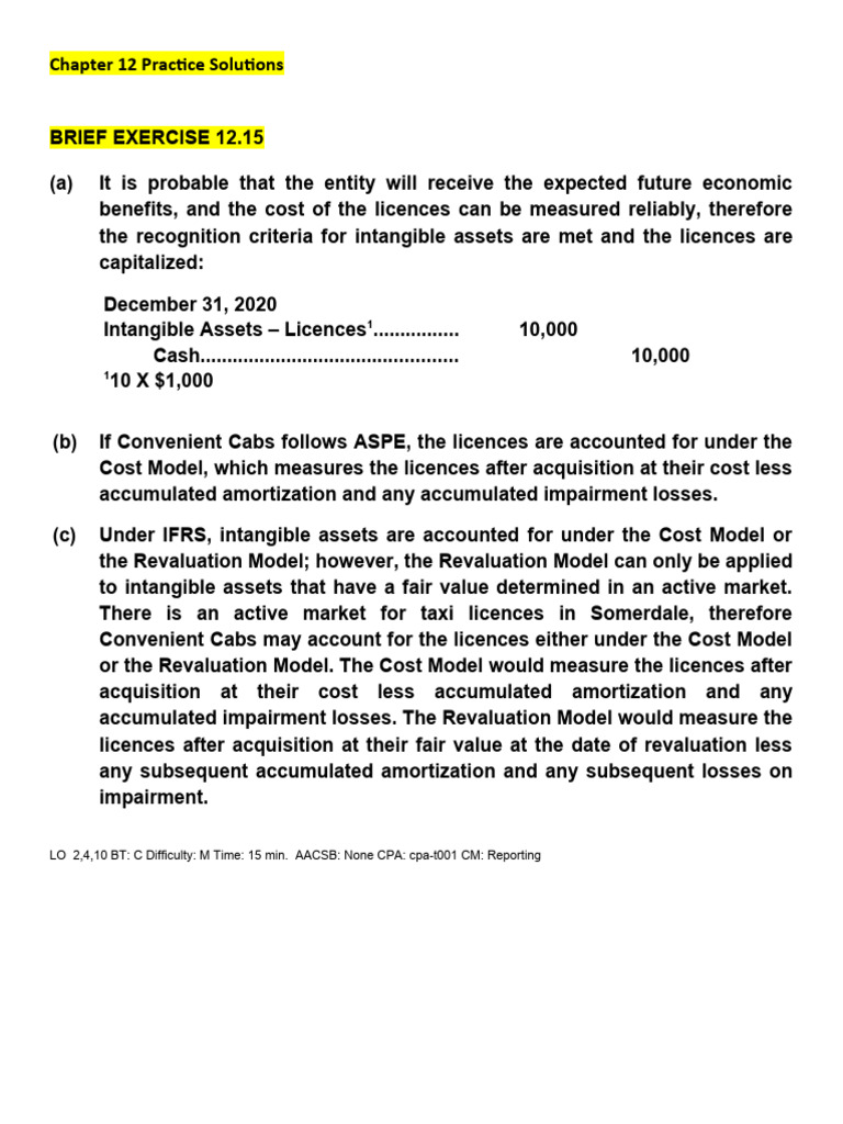 Chapter_12_Practice_Solutions | PDF | Fair Value | Money