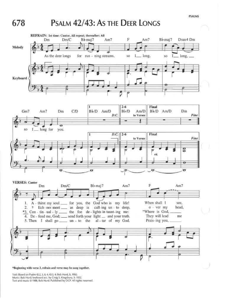 As The Deer Longs | PDF