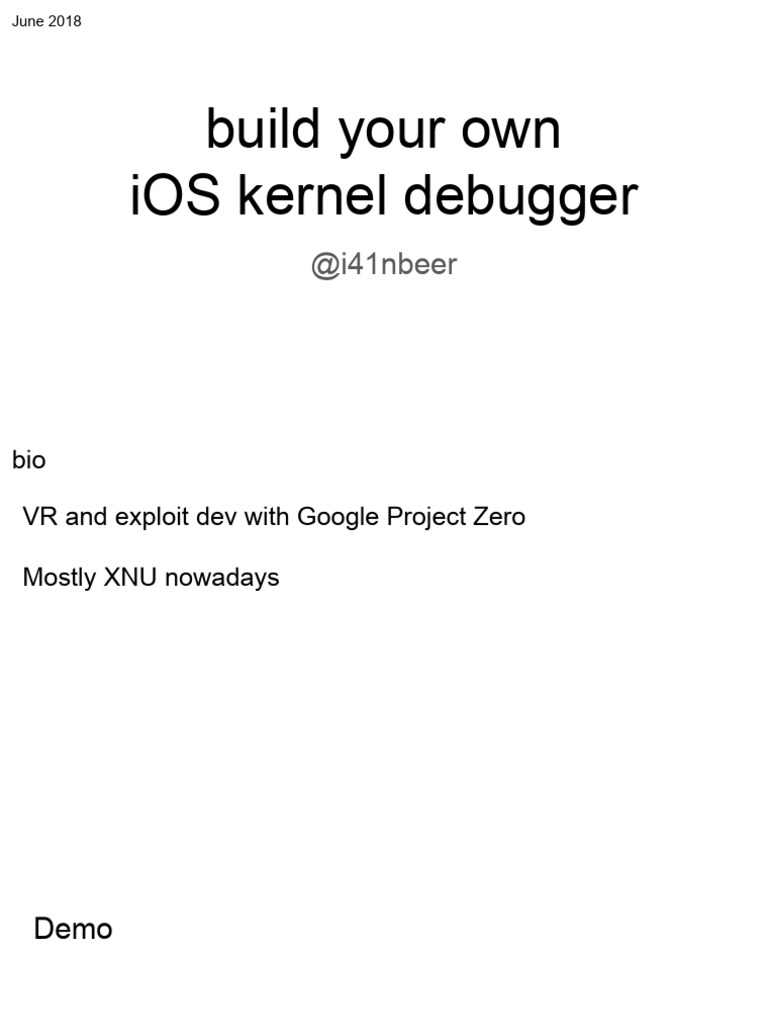 Build Your Own IOS Kernel Debugger | PDF | Thread (Computing ... Build Your Own IOS Kernel Debugger | PDF | Thread (Computing ...