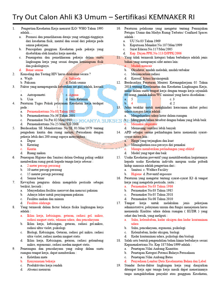 JAWABAN Soal 150 Try Out Terbaru BSG | PDF | Teknologi & Rekayasa
