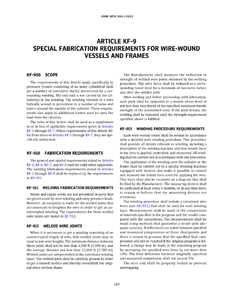 Asme BPVC 2021 Section Viii Div3 - Part4 | PDF