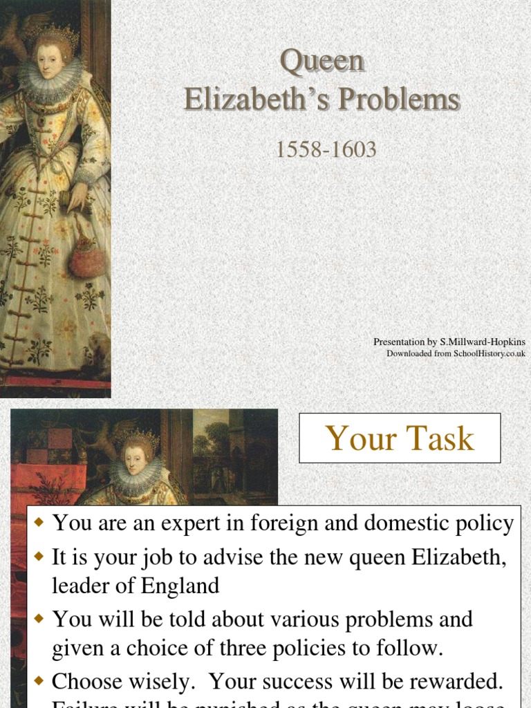 Elizabeth I's Challenges 1558-1603 | PDF | Mary, Queen Of Scots ...