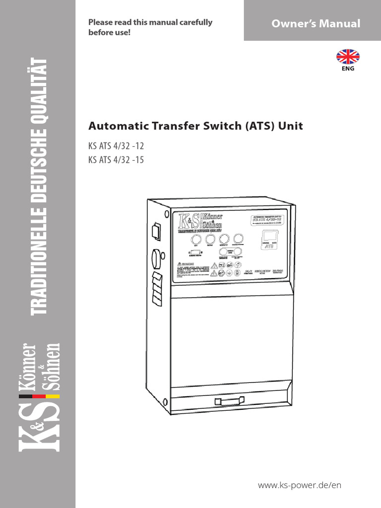Ats 4 32 12 - en | PDF | Mains Electricity | Electric Generator