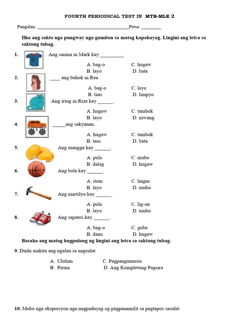 Pangalan: - Petsa | PDF