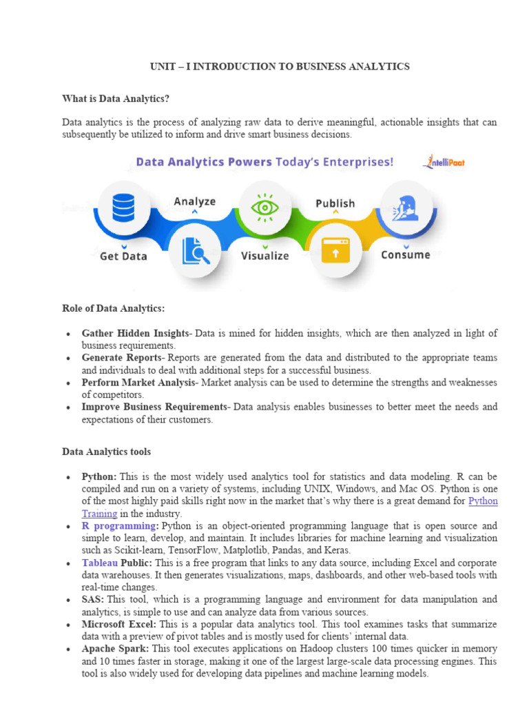 Introduction | PDF | Analytics | Predictive Analytics
