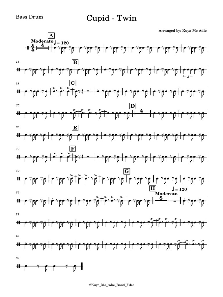 Cupid - Bass Drum | PDF