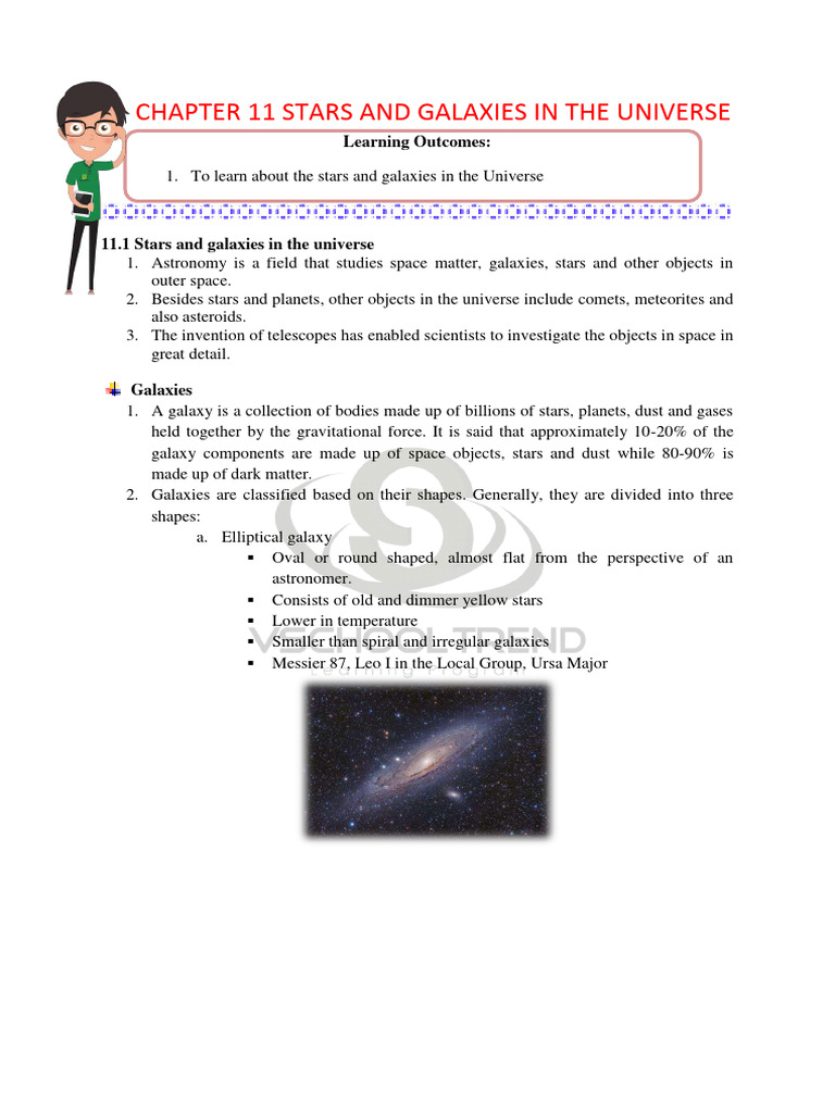 Chapter 11 Stars and Galaxies in The Universe: Learning Outcomes | PDF ...