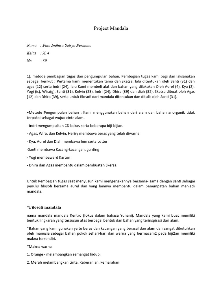 Project Mandala | PDF