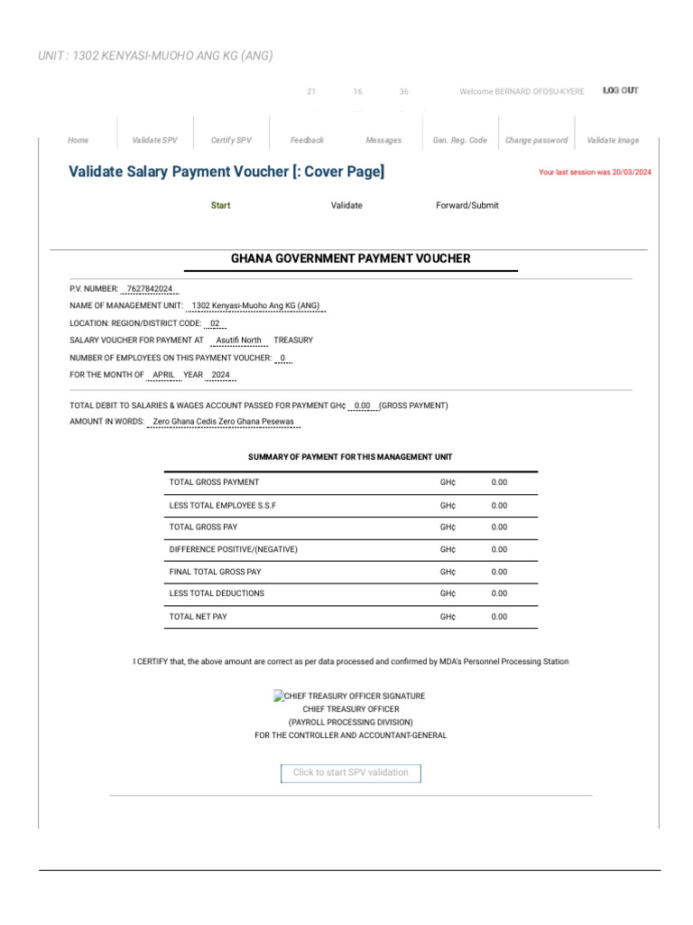 E-SPV Return System KG April, 2024 | PDF | Payroll | Payments