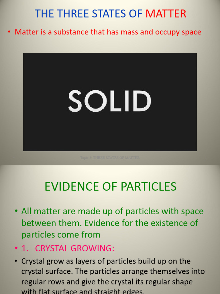 States of Matter Explained | PDF | Gases | Liquids