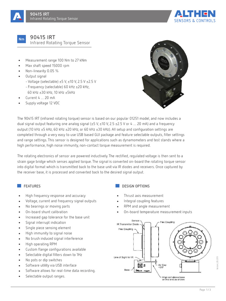 Infrared Torque Sensor Overview | PDF | Sensor | Rectifier
