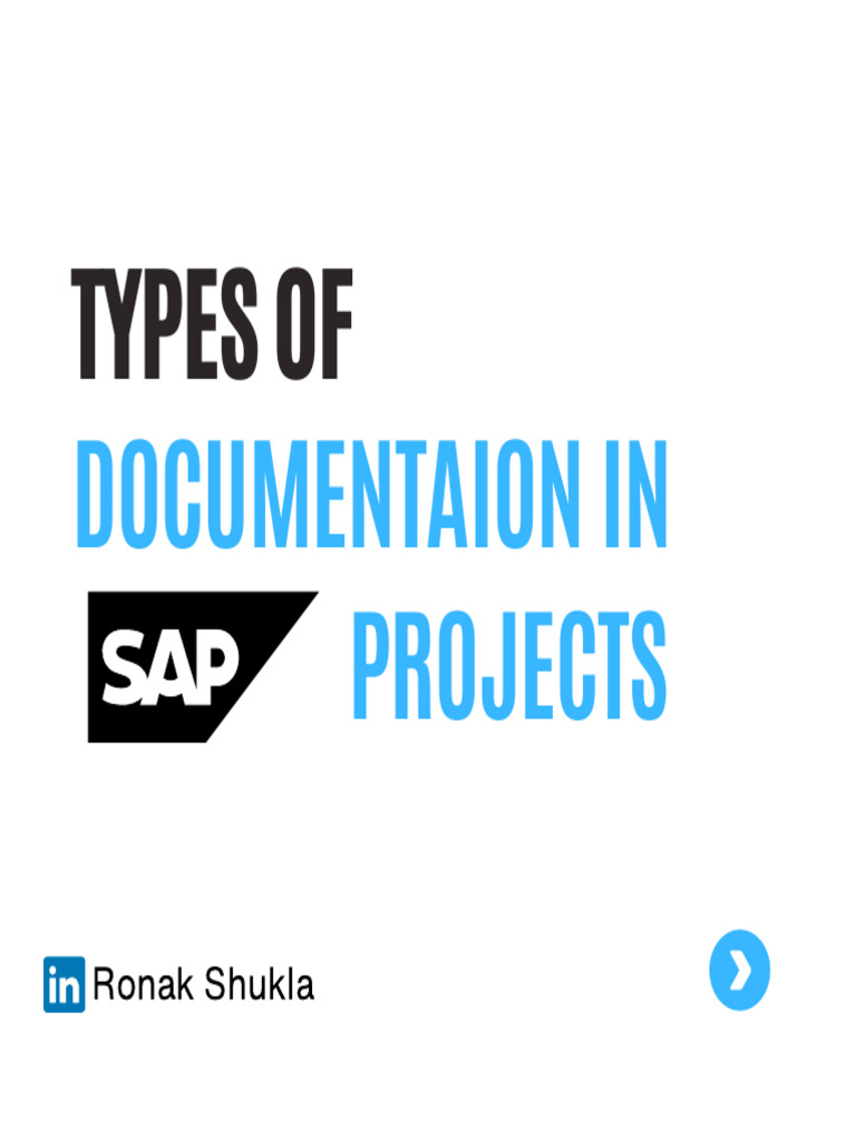 Types of SAP Documentation | PDF