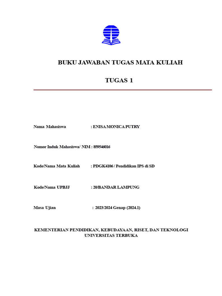 TMK 1 Pendidikan IPS Di SD | PDF | Kesehatan Holistik