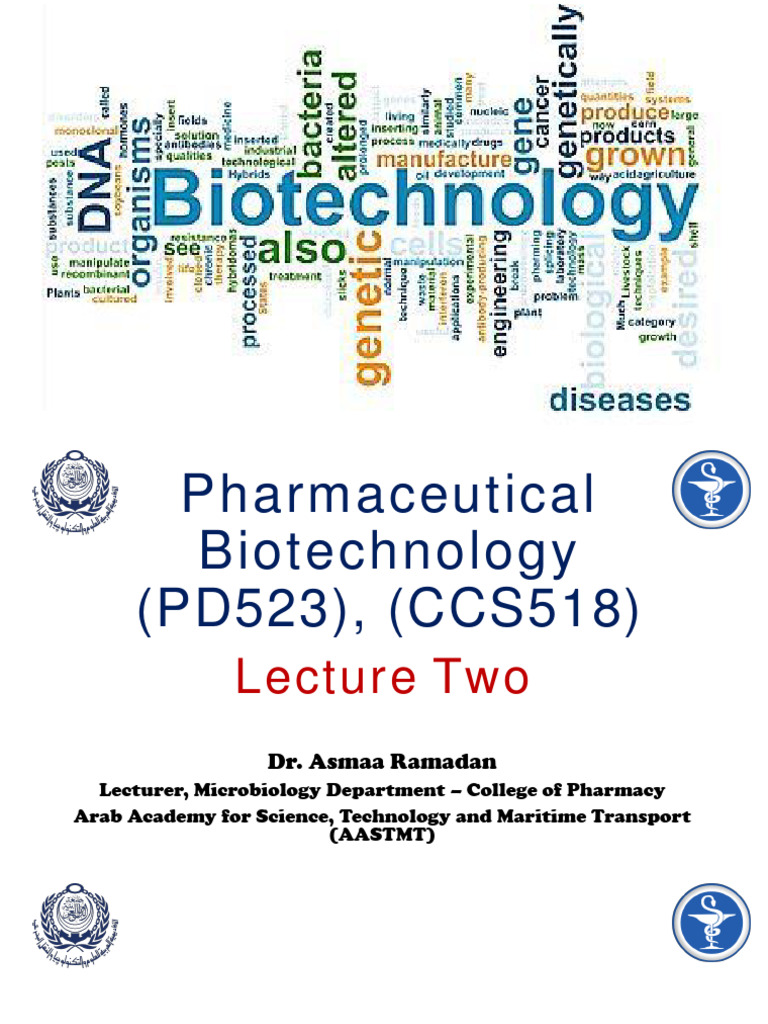 2 - Pharmaceutical Biotechnology. Lecture Two. | PDF | Fermentation | Metabolism