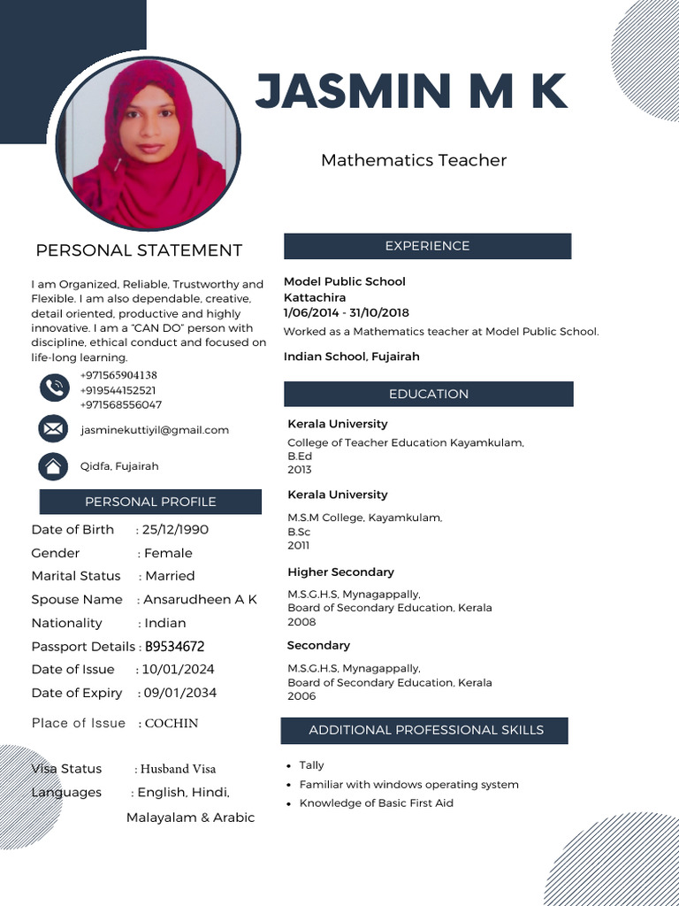 Jasmine Updated CV | PDF