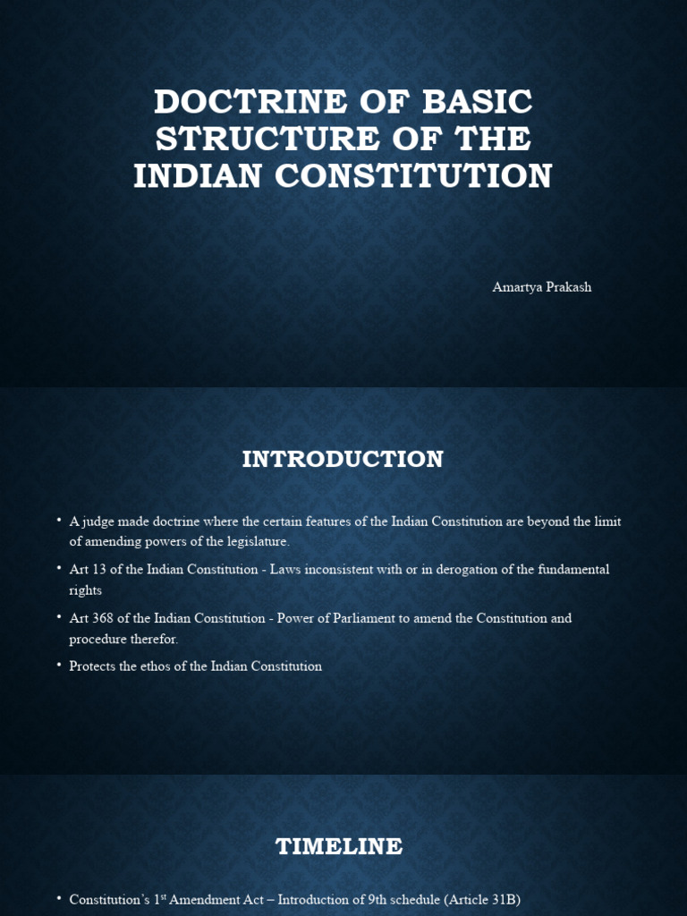 Doctrine of Basic Structure | PDF | Justice | Crime & Violence