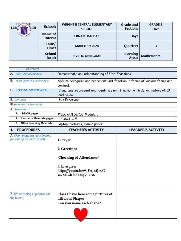 Detailed Lesson Plan Math 2 - Ernaaaa | PDF | Cognitive Science | Human Communication