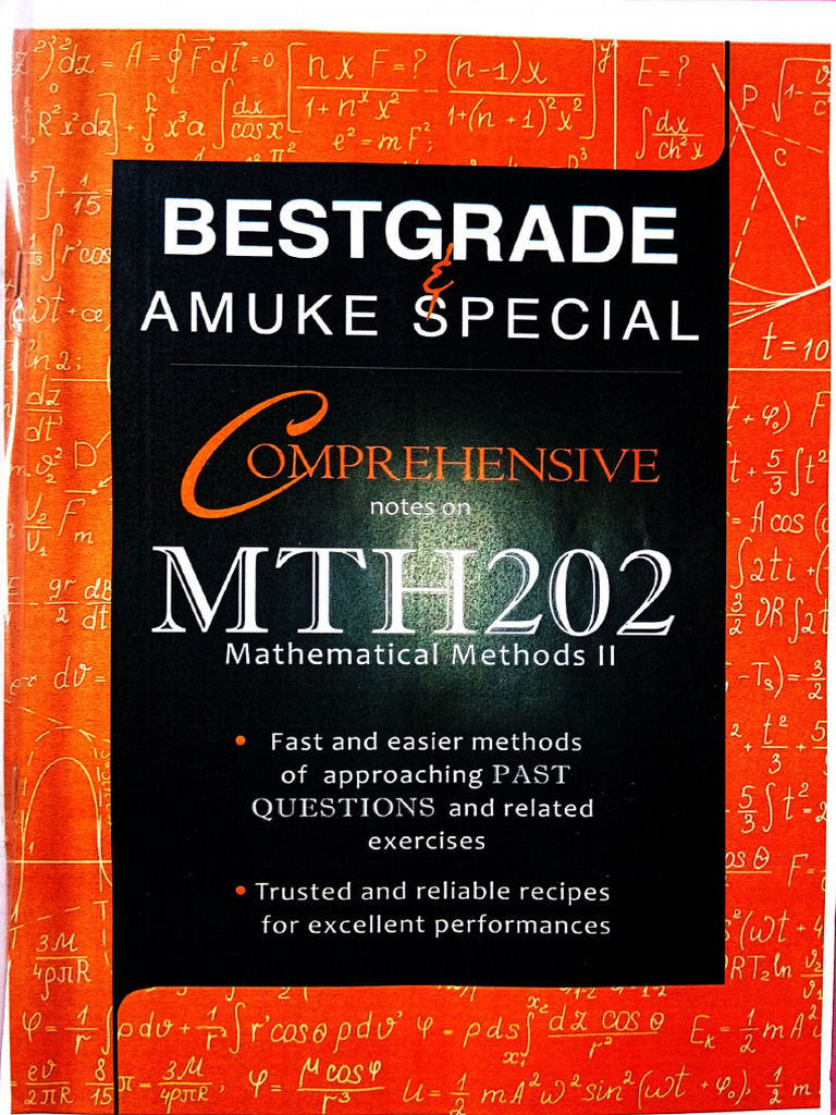 MTH 202 - Bestgrade and Amuke Special Mathematics | PDF