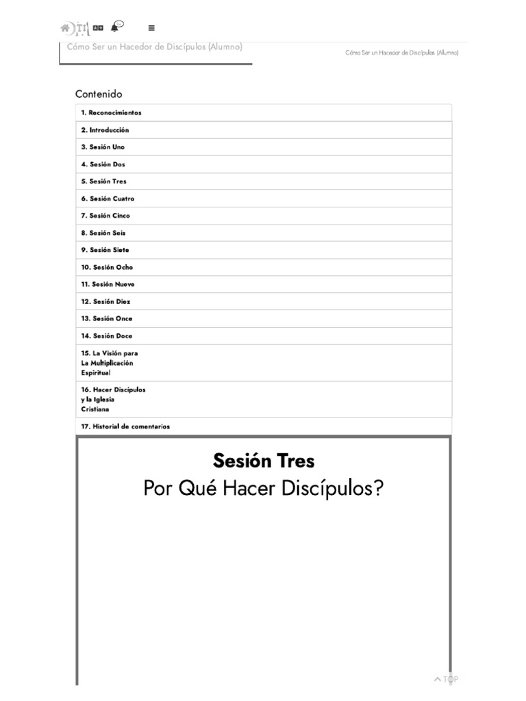 Hacedores de Discípulos (Alumno) - Sesión 3 | PDF