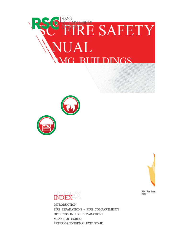 RSC Fire Safety Manual For RMG Buildings | Download Free PDF | Fire ...