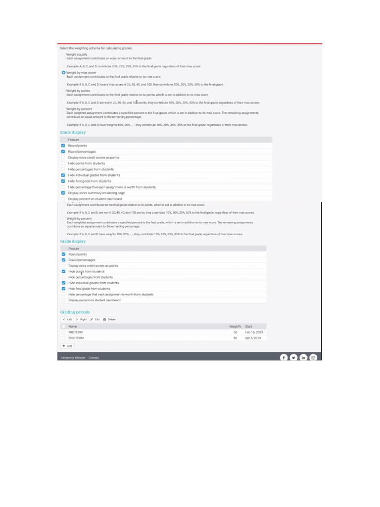 LMS Rubrics Gradebook Screenshots | PDF