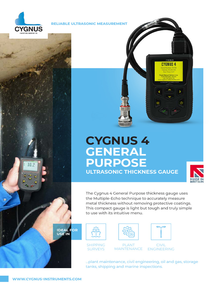 Cygnus 4 | PDF | Calibration | Coating