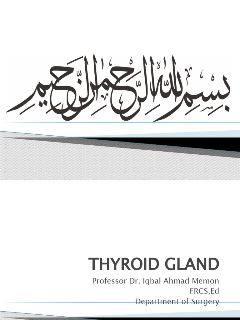 1. Thyroid Gland | PDF | Thyroid Disease | Thyroid