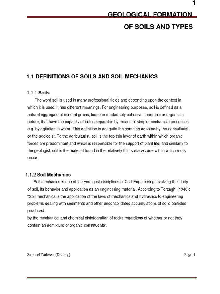 Soil I lecture 2 | PDF | Rock (Geology) | Weathering
